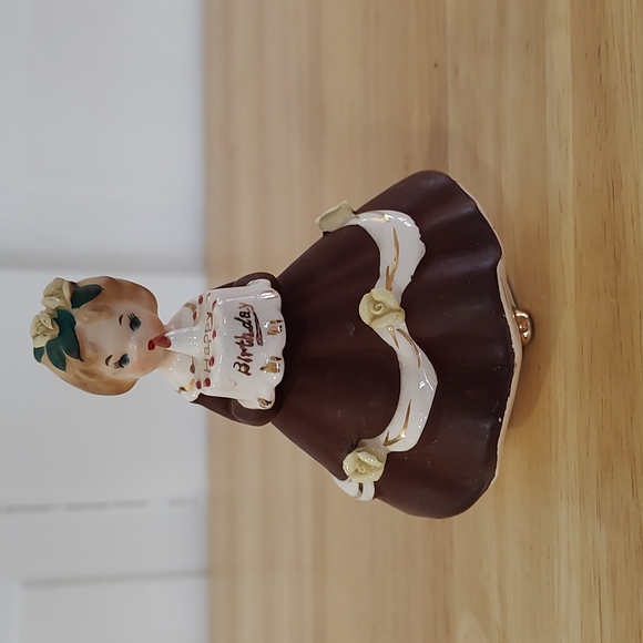 unknown | Other | Vintage Porcelain Birthday Girl Figurine 95s ...